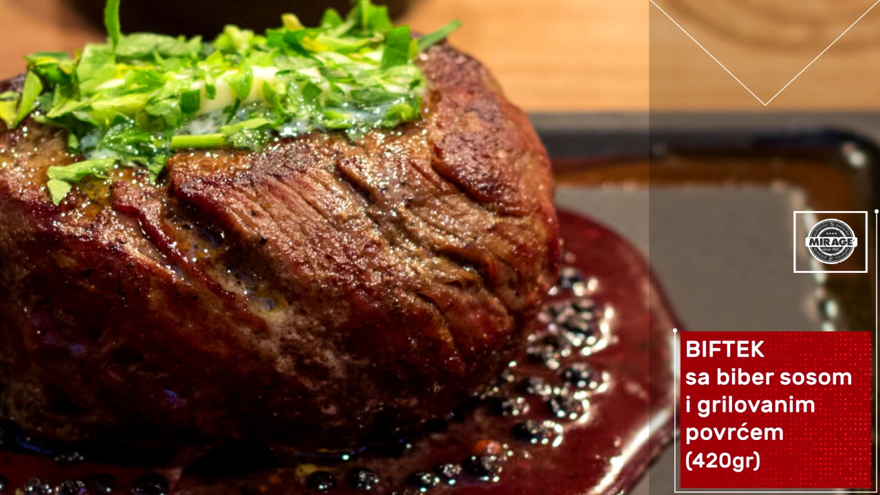 Restoran Mirage Authentic - Biftek sa Biber Sosom - YouTube