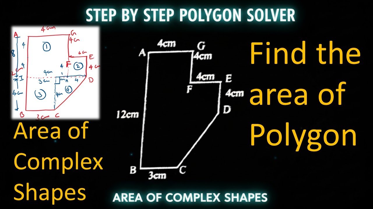 Area of the Field | Composite Polygon Problem | Step by Step ...