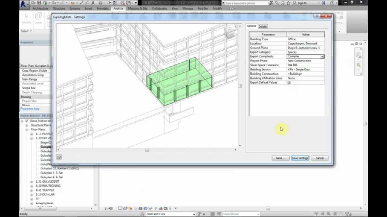 01 Revit to gbXML - YouTube