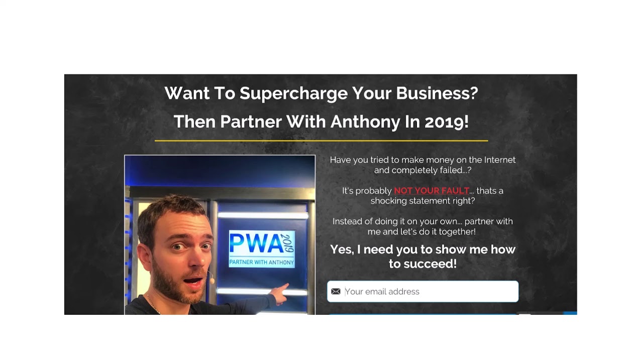 Anthony Morrison Partner With Anthony PWA Review - YouTube
