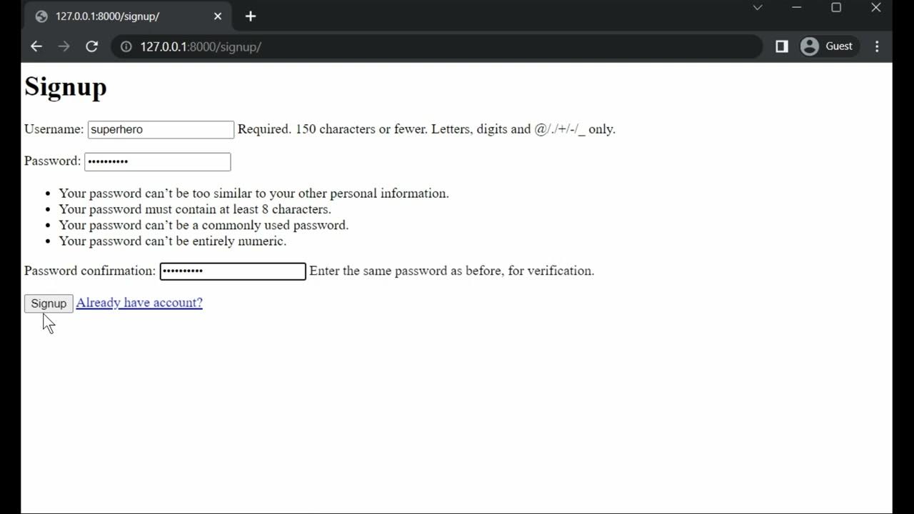 Django Auth User Signup And Login Devsumitg Youtube
