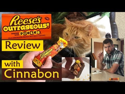 Reese's Outrageous candy bar review with Cinnabon - YouTube