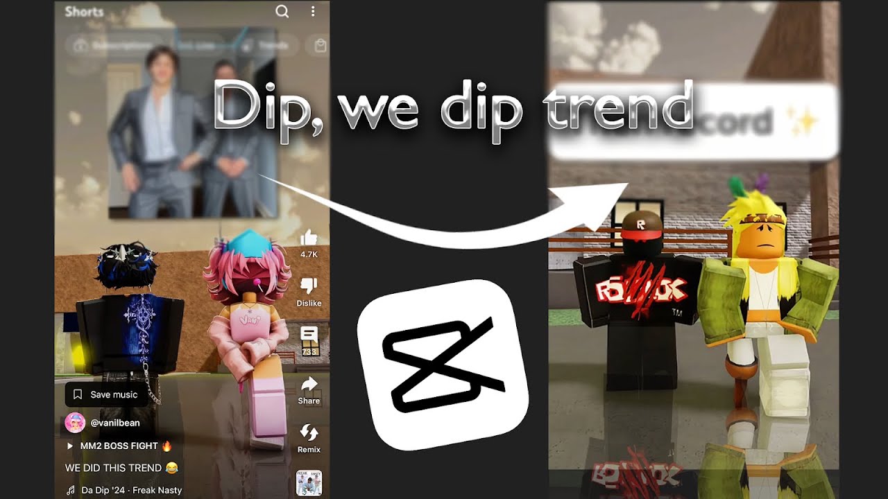 How to do the “If you dip, I dip, we dip” Roblox trend - YouTube