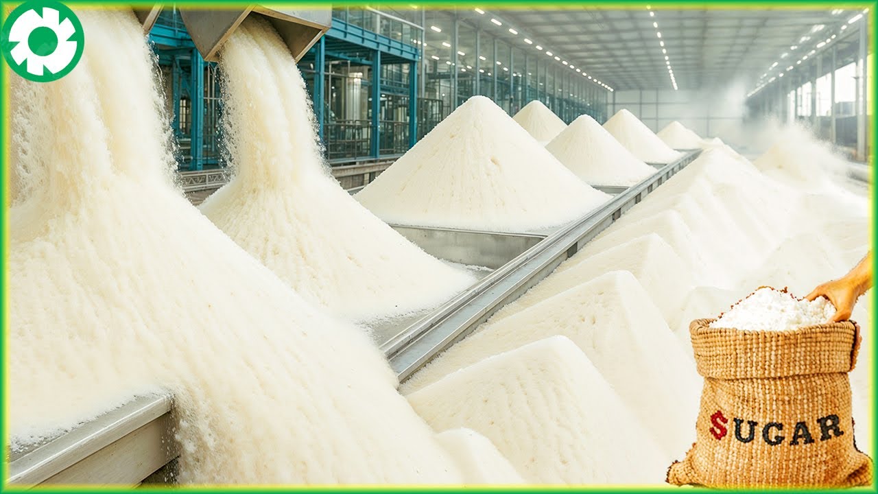How Sugar Is Made - Massive Million Tons of Sugar In Factory ...