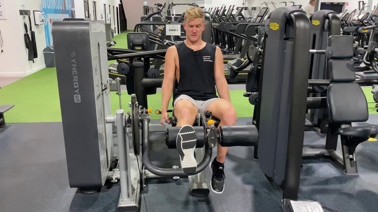 Single leg knee extension (3 pauses) - YouTube