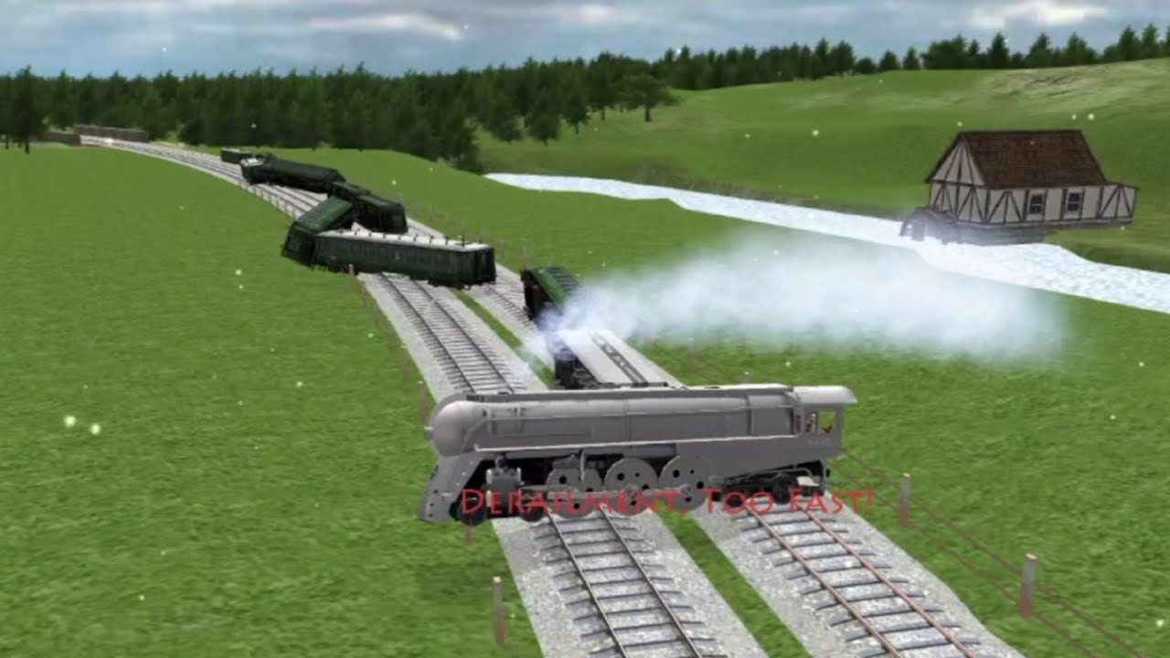 NYC Hudson | Steam Engine Train Derailment | New York Central Hudson ...