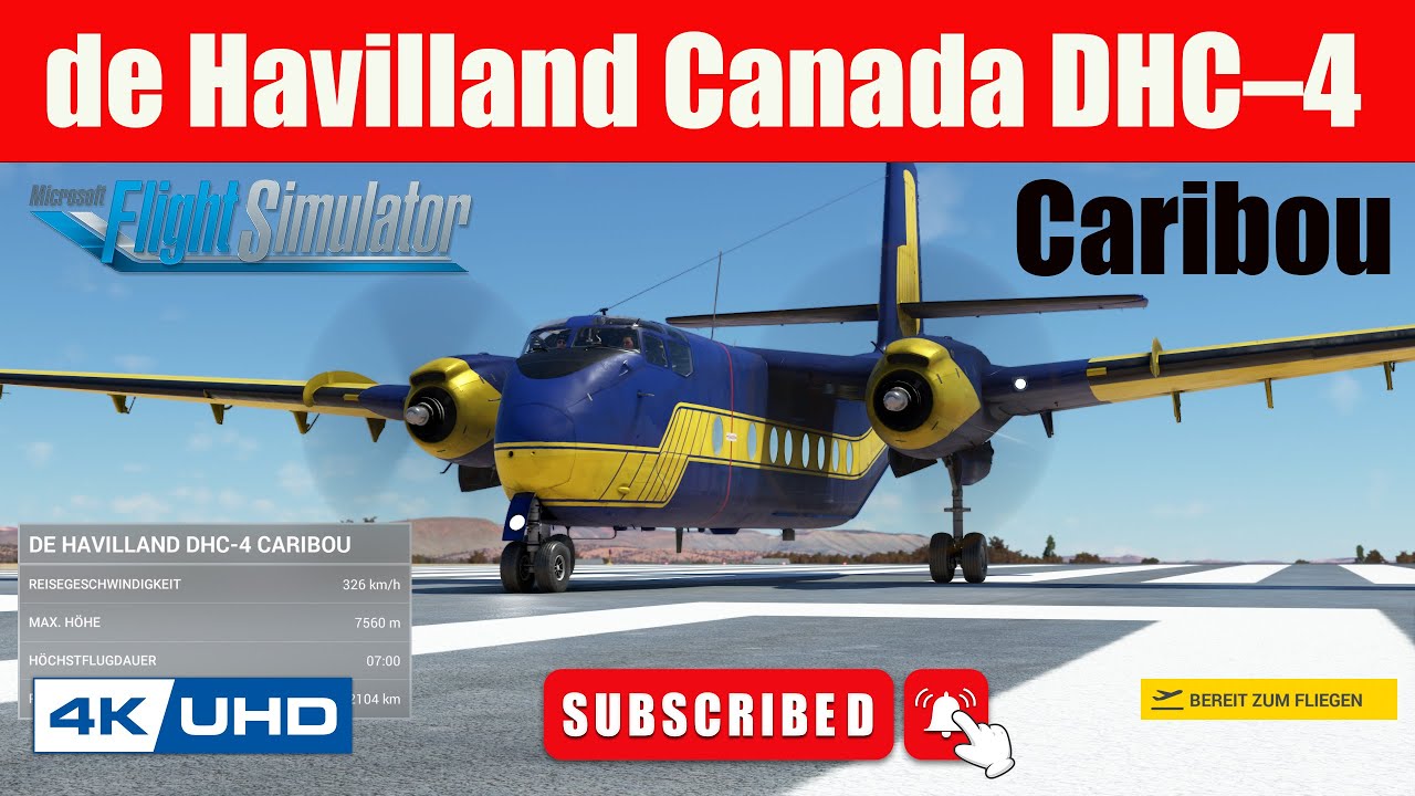 Microsoft – de Havilland Canada DHC–4 Caribou - MSFS 2020 - Vorschau ★ MSFS 2020 - Start und ...