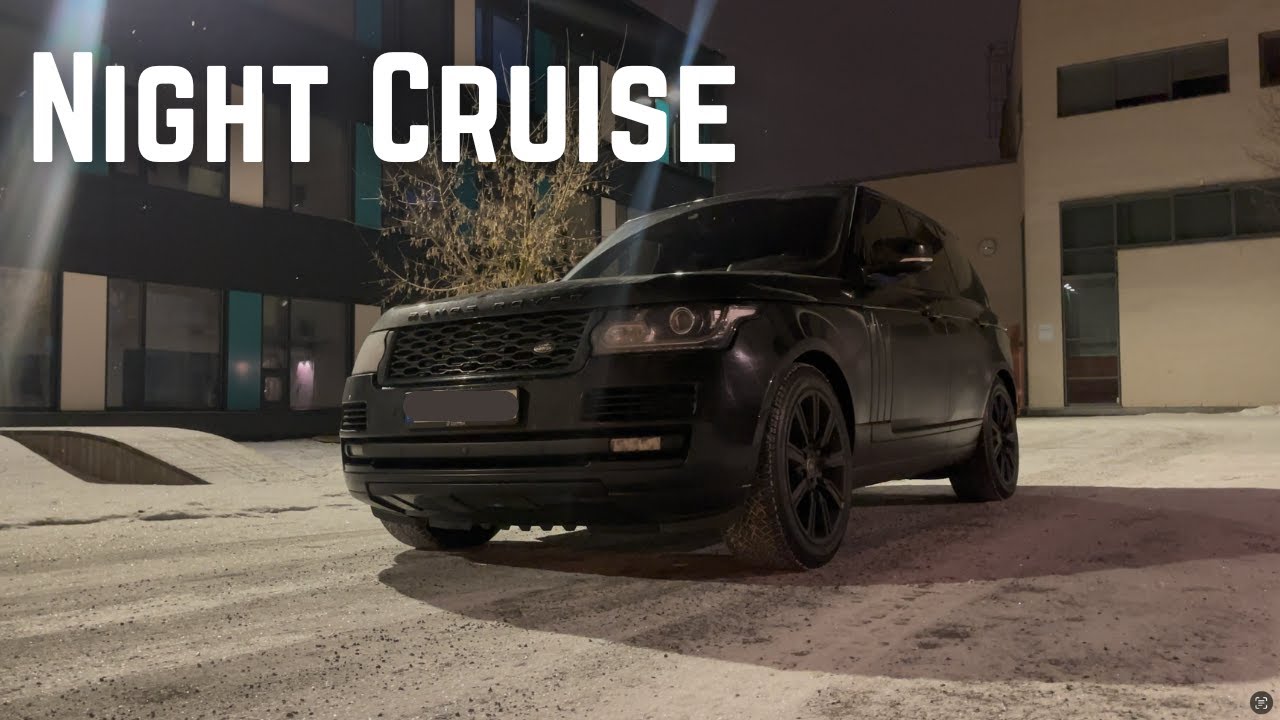 Blacked out Range Rover Night Cruise (Almost hit a Cat) - YouTube