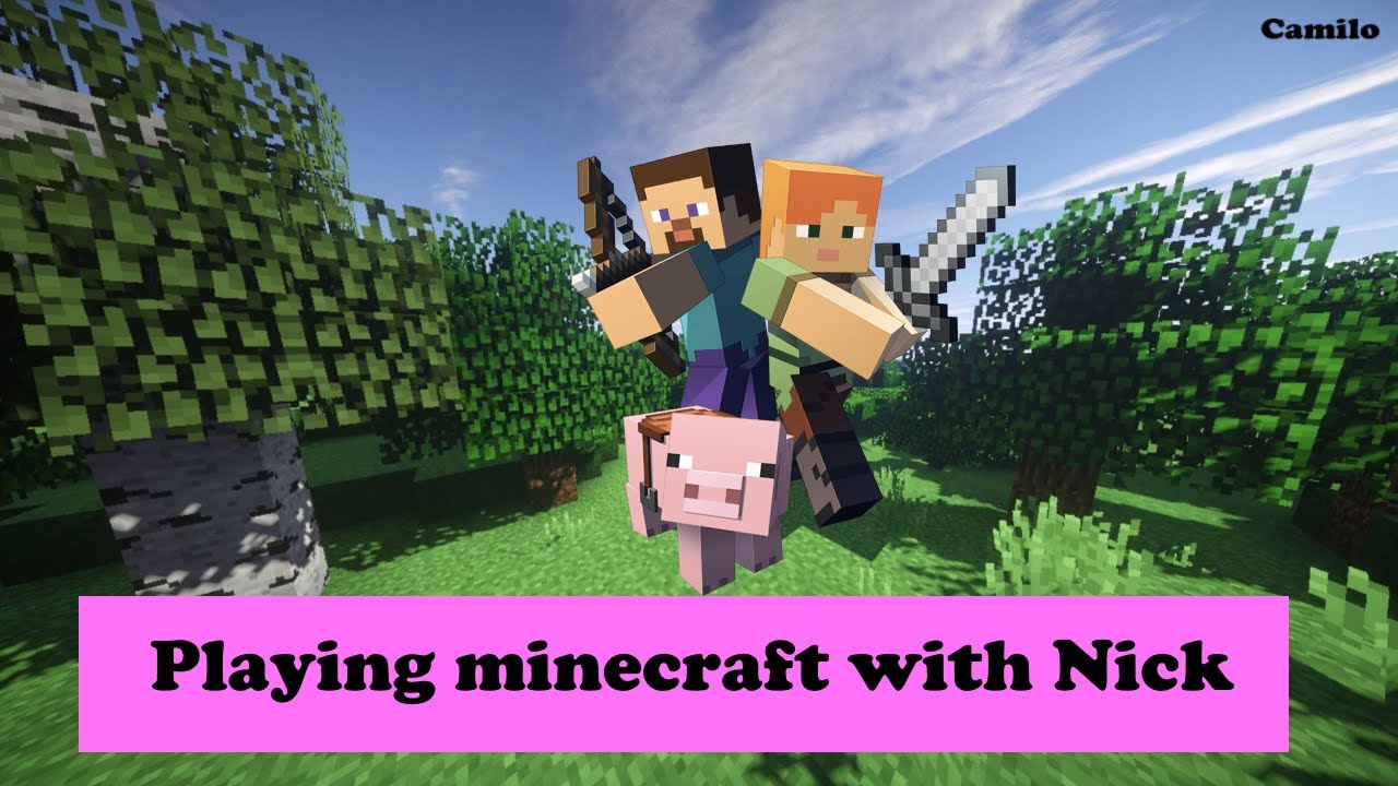 Playing minecraft hypixel w Nick - YouTube