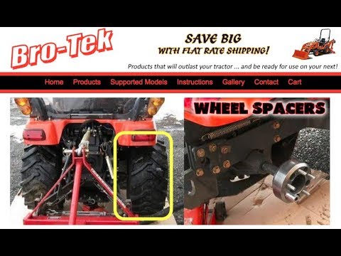 Bro-Tek Kubota BX23S front & rear spacer unboxing and review. - YouTube