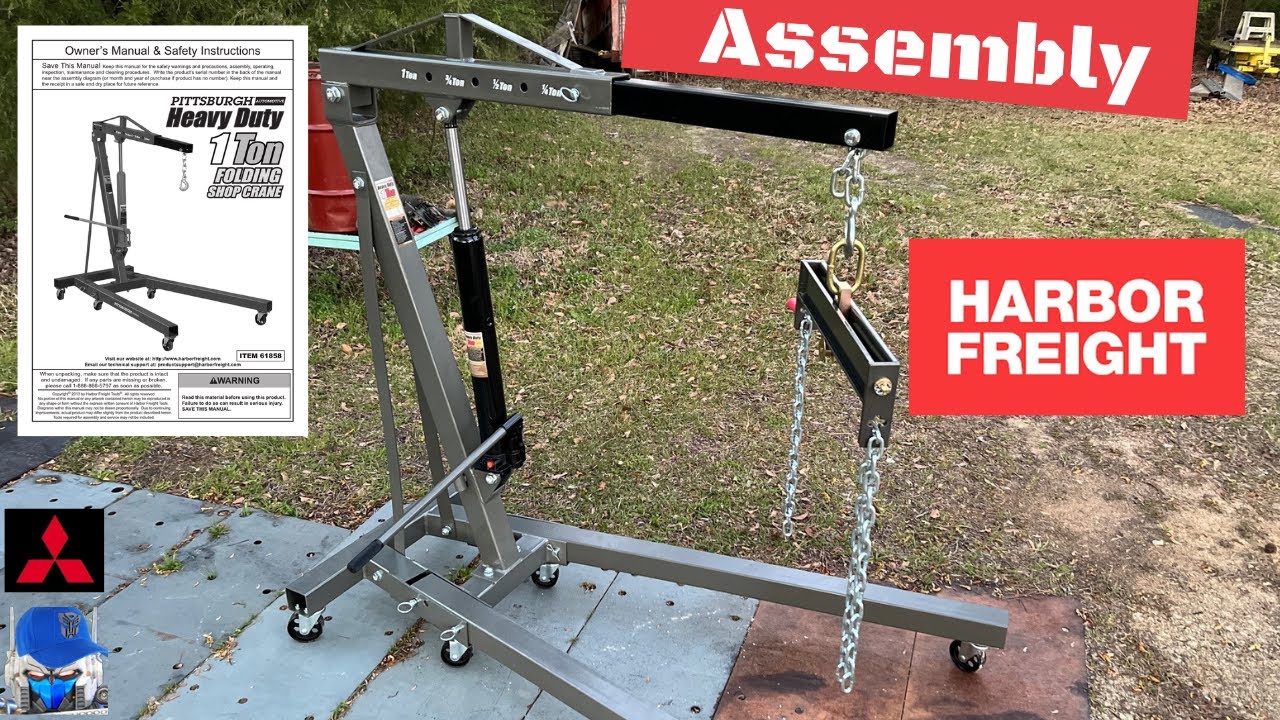 How To Assemble - HARBOR FREIGHT - Pittsburgh Automotive : 1 Ton ...