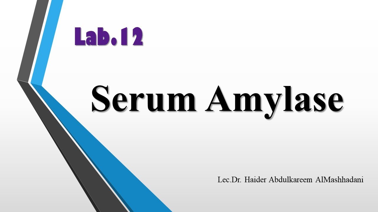 Lab12. Serum Amylase (Biochemistry Lab) - YouTube