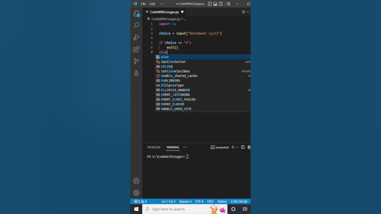Shutdown a Windows machine using Python OS module - YouTube