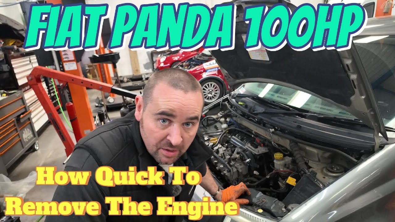 HOW TO BECOME A MECHANIC: Fiat Panda 100HP: How To Remove The Engine ...