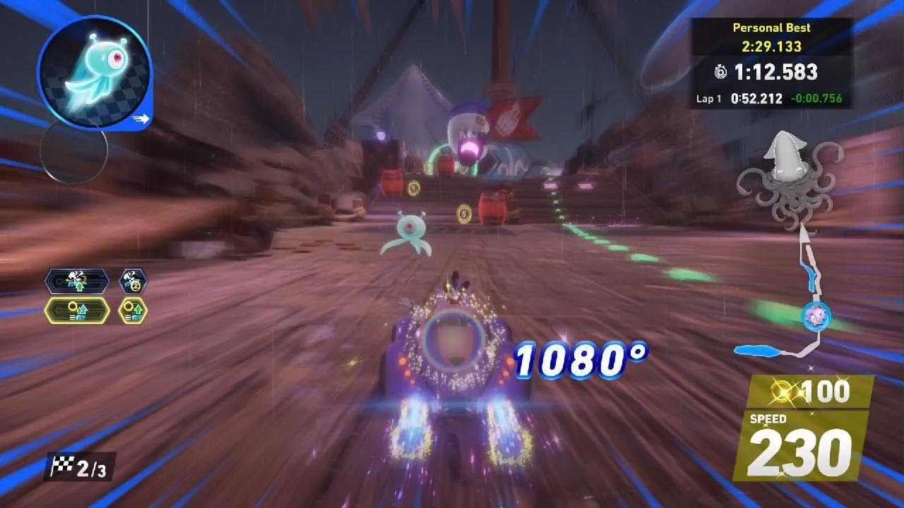 Sonic Racing CrossWorlds: Kraken Bay Sonic Speed S Rank - YouTube