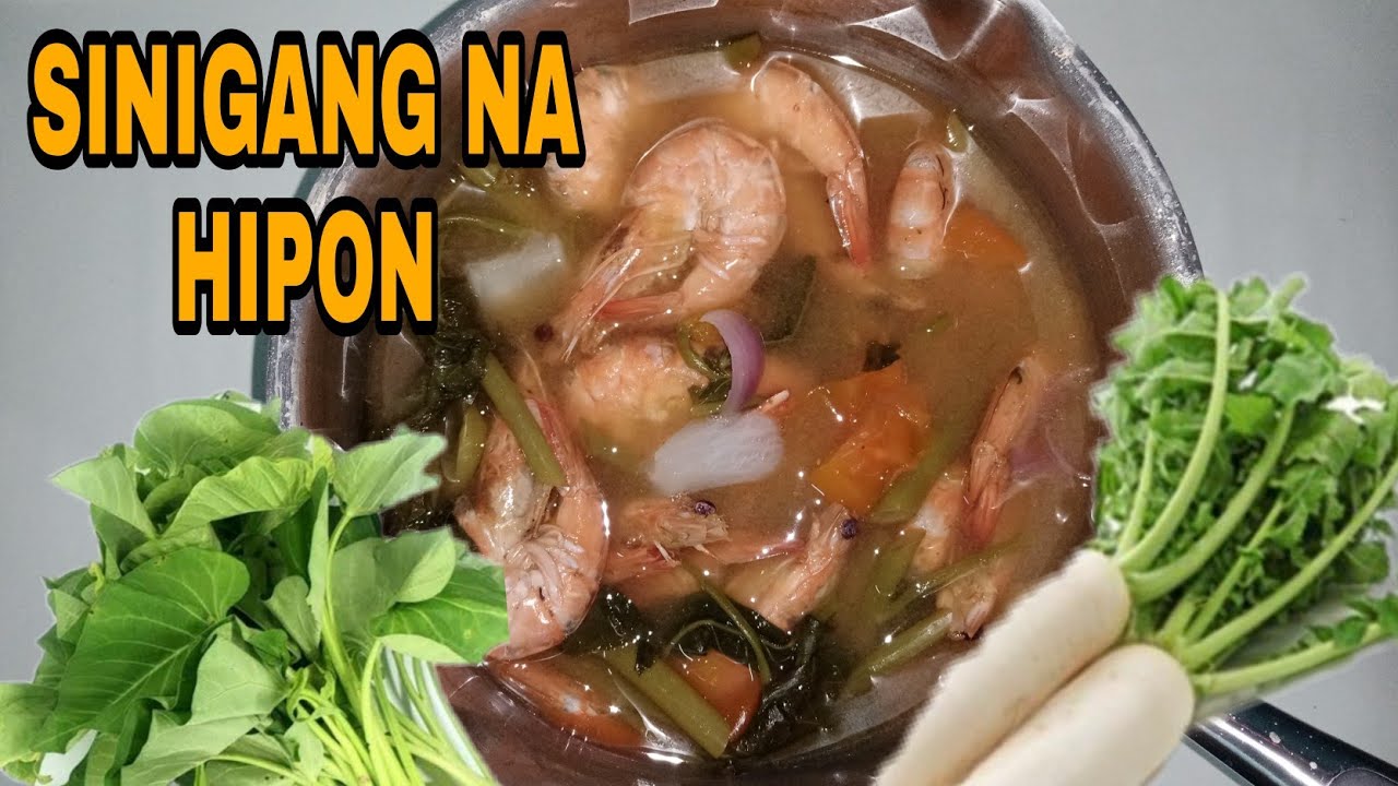 SINIGANG NA HIPON with labanos at kangkong || Home recipe || My Kusina ...