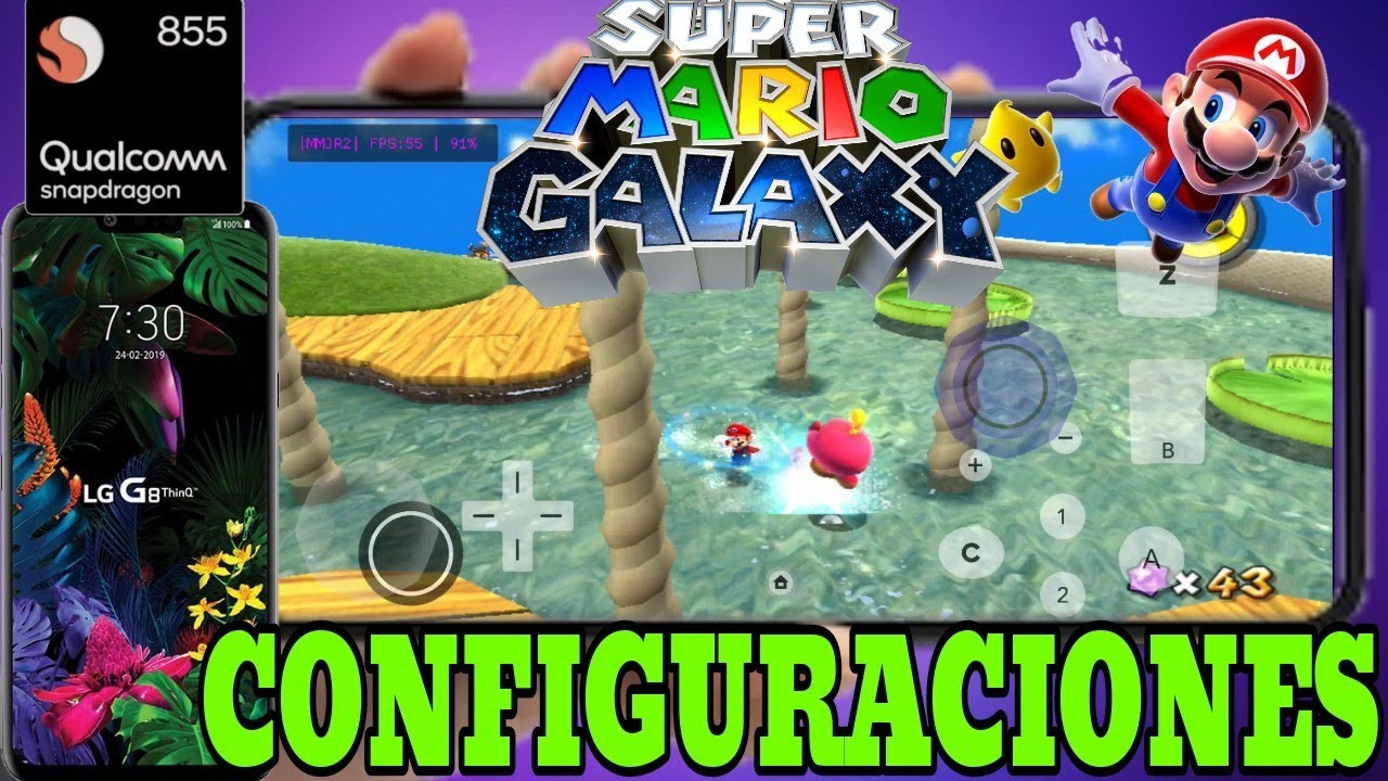 Super Mario Galaxy Dolphin MMJR Con Snapdragon 855 Gameplay ...