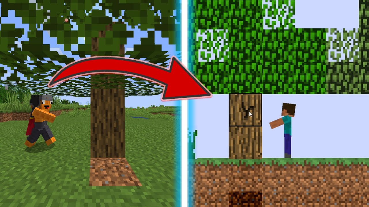 Minecraft, But It's 2D - YouTube