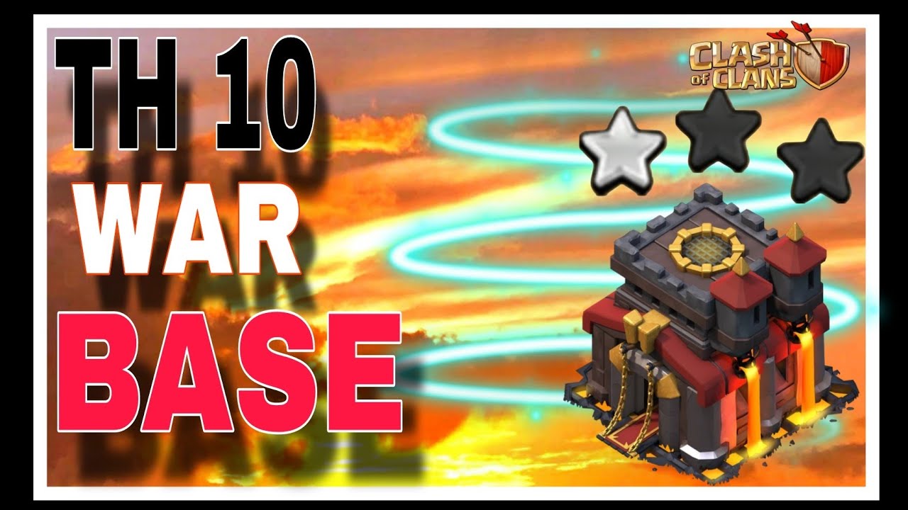 Best Th10 war base link / (Top 10) Th10 war base layout - YouTube