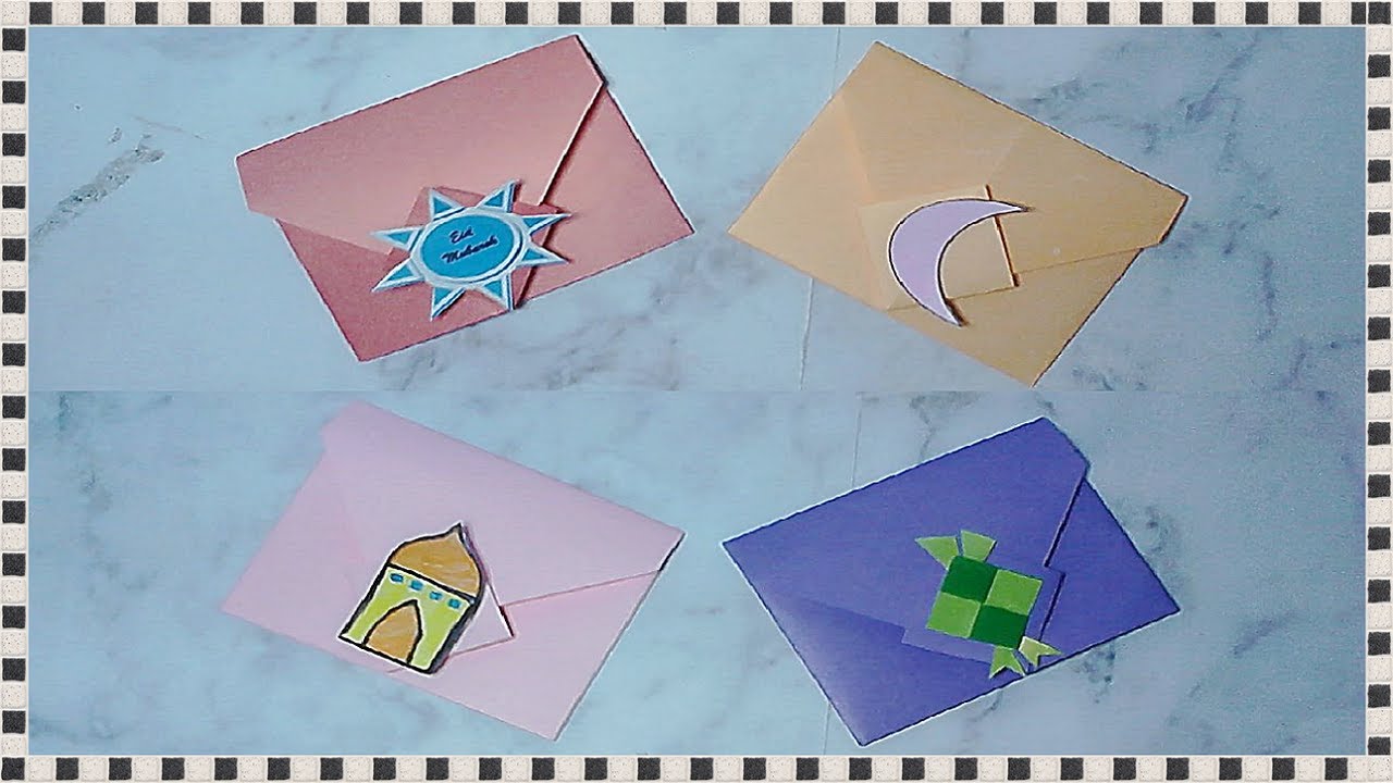 KARTU UCAPAN LEBARAN AMPLOP ORIGAMI - YouTube