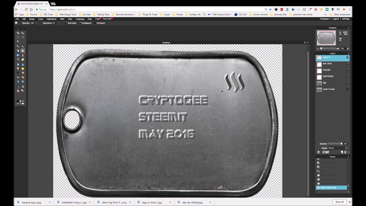 Cool Military Dog Tag Effect Pixlr Video Tutorial - YouTube