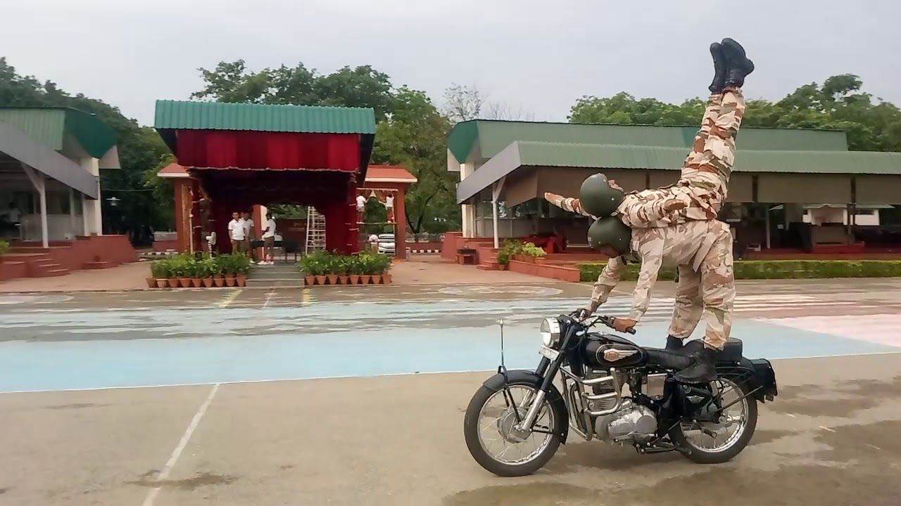 Practice session of itbp Janbaz at Btc bhanu itbp Janbaz bullet show ...