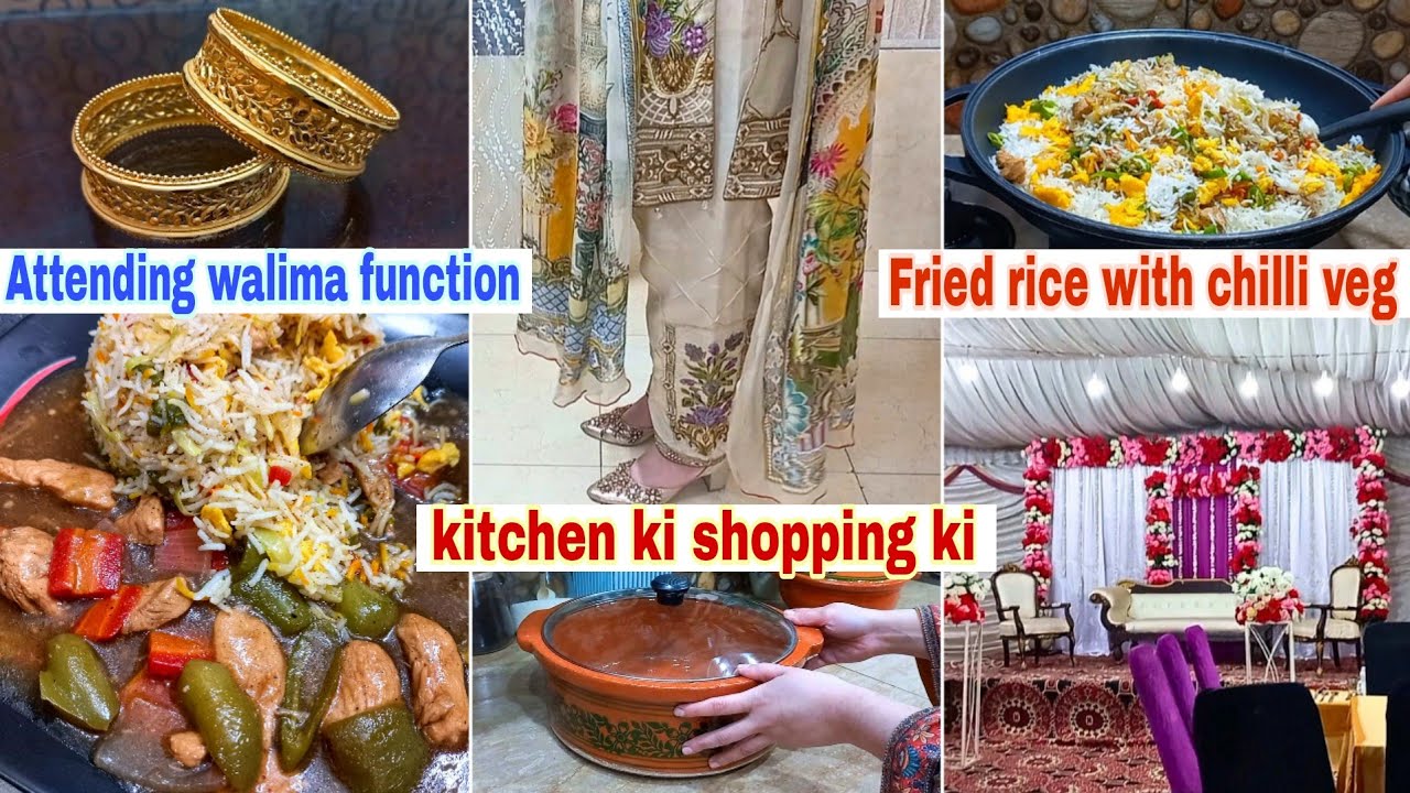 Kitchen ki Shopping ki | Chicken Fried Rice With Chicken Chilli Veget ...