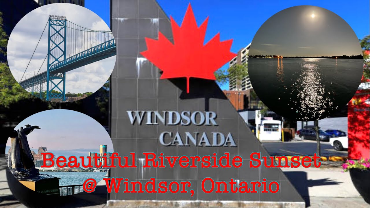 Beautiful Sunset at Riverside Windsor, Ontario - YouTube