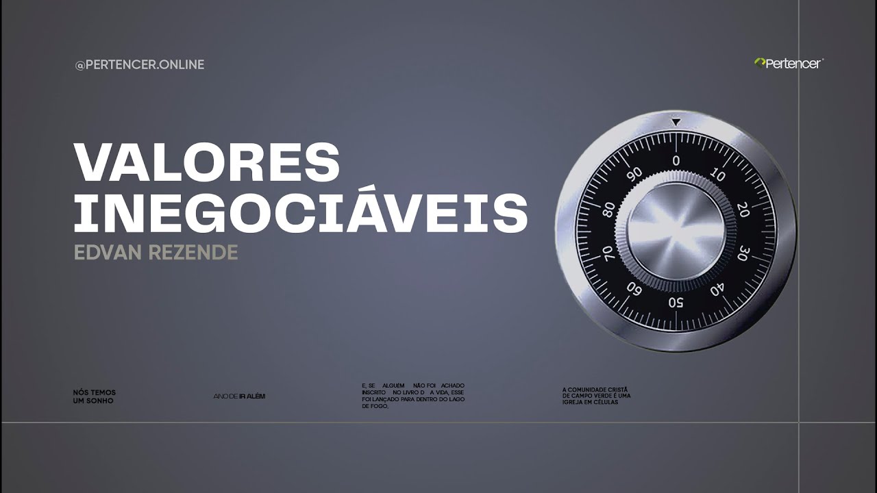 VALORES INEGOCIÁVEIS | Edvan Rezende - YouTube