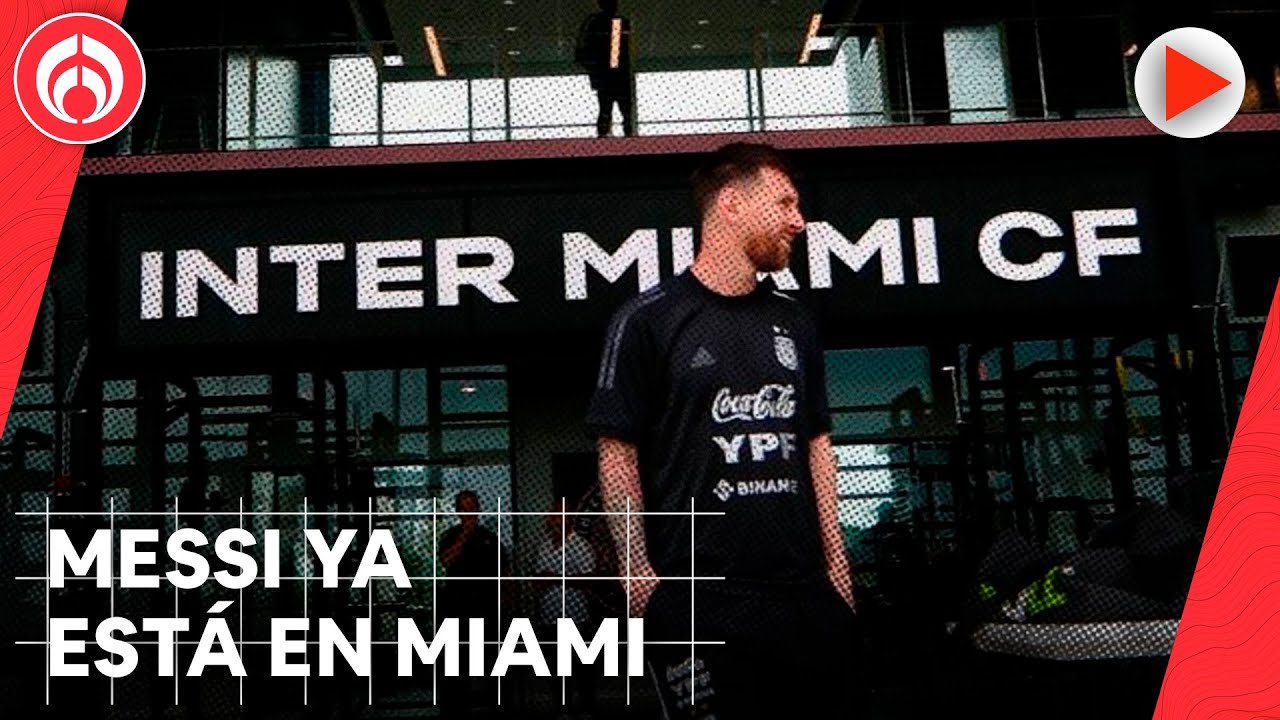 Lionel Messi llegó a Miami para su iniciar su paso por la MLS - YouTube