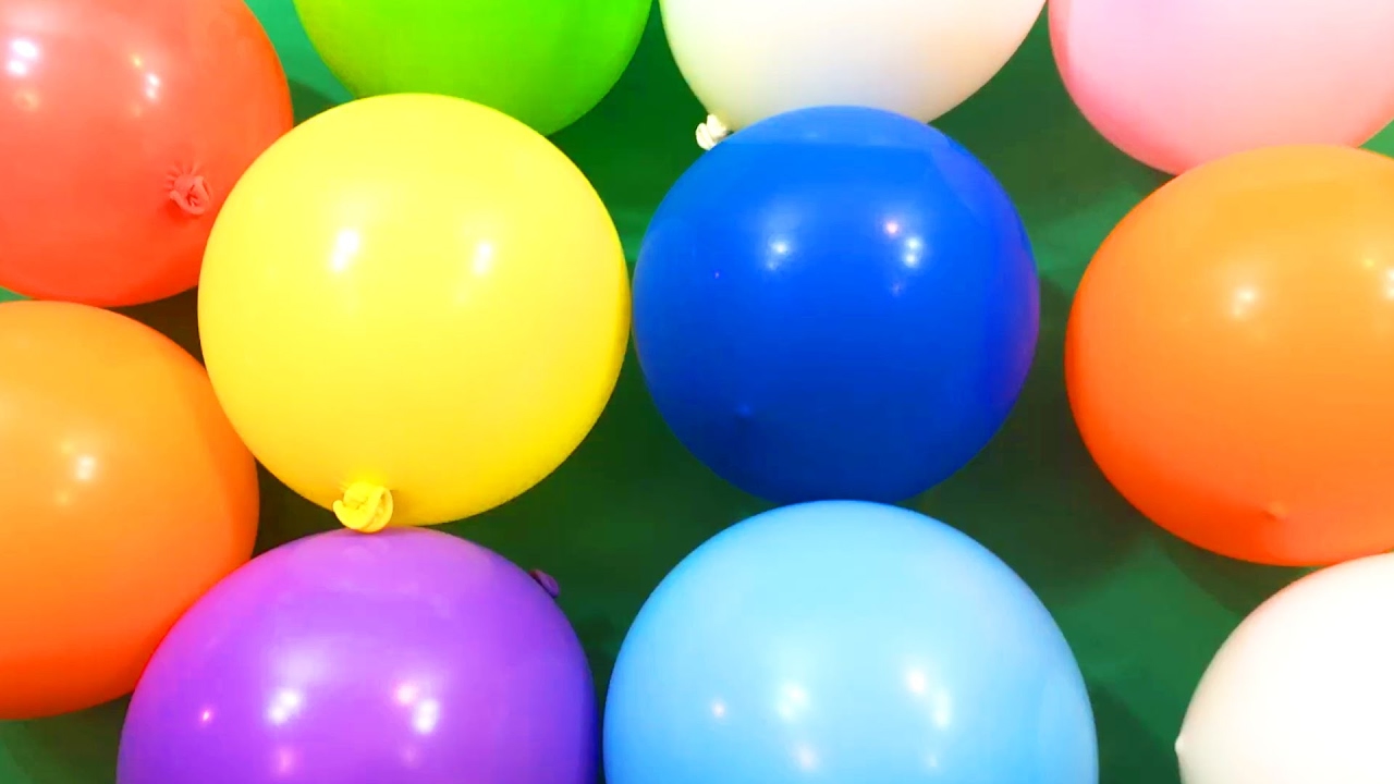 Learn Colors with Balloons Pop! Peppa Pig Angry Birds Spongebob ...