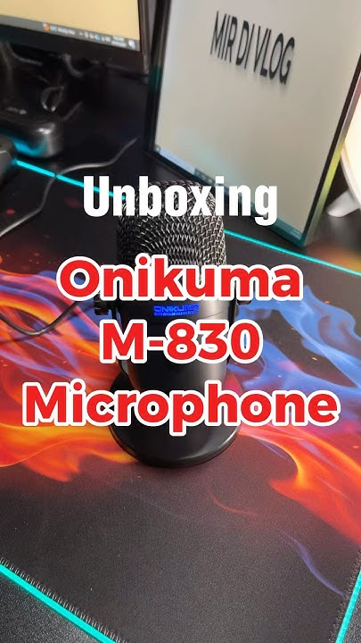 Onikuma M830 Microphone Unboxing - YouTube
