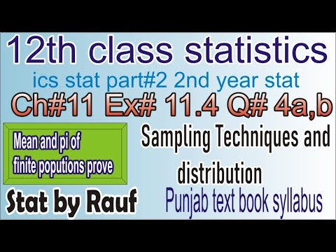 q4a,b ex11.4 ch11/2nd year statistics/ics statistics part2/12th stat ...