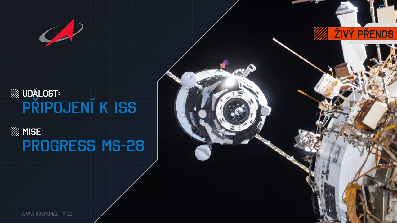 ŽIVĚ: Připojení k ISS (Progress MS-28) - YouTube