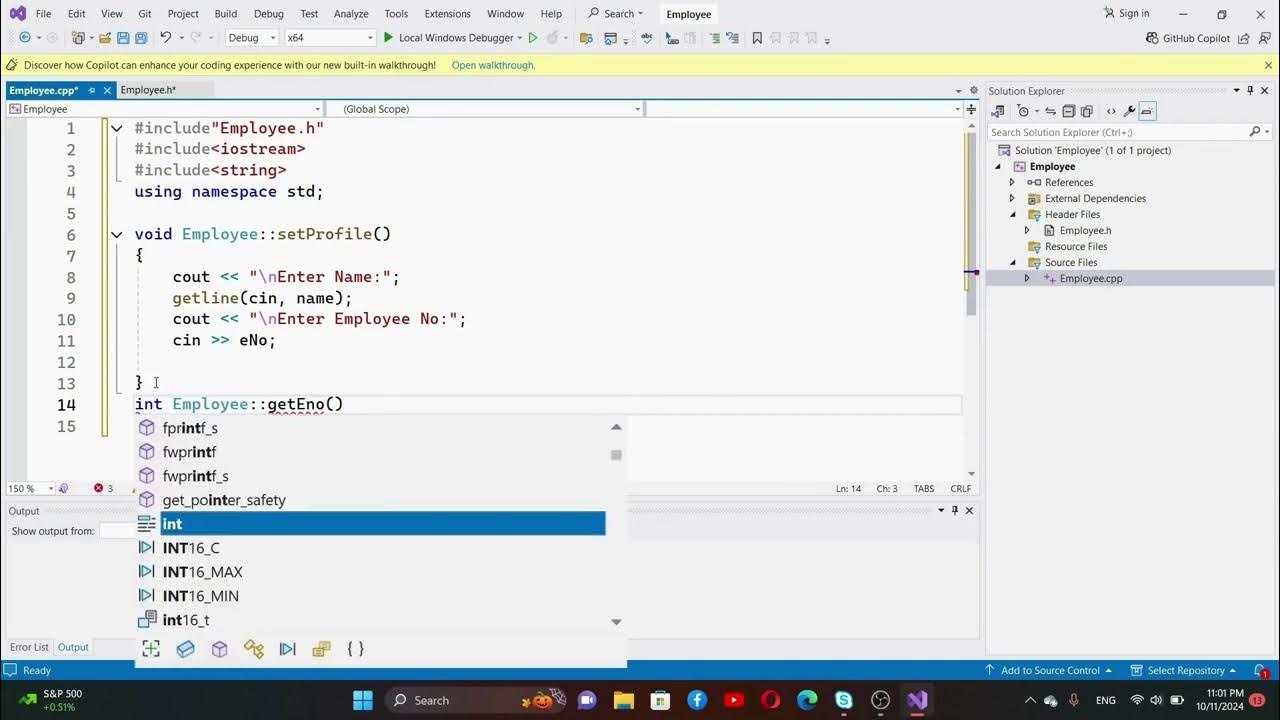 How to create a new class in visual C - YouTube
