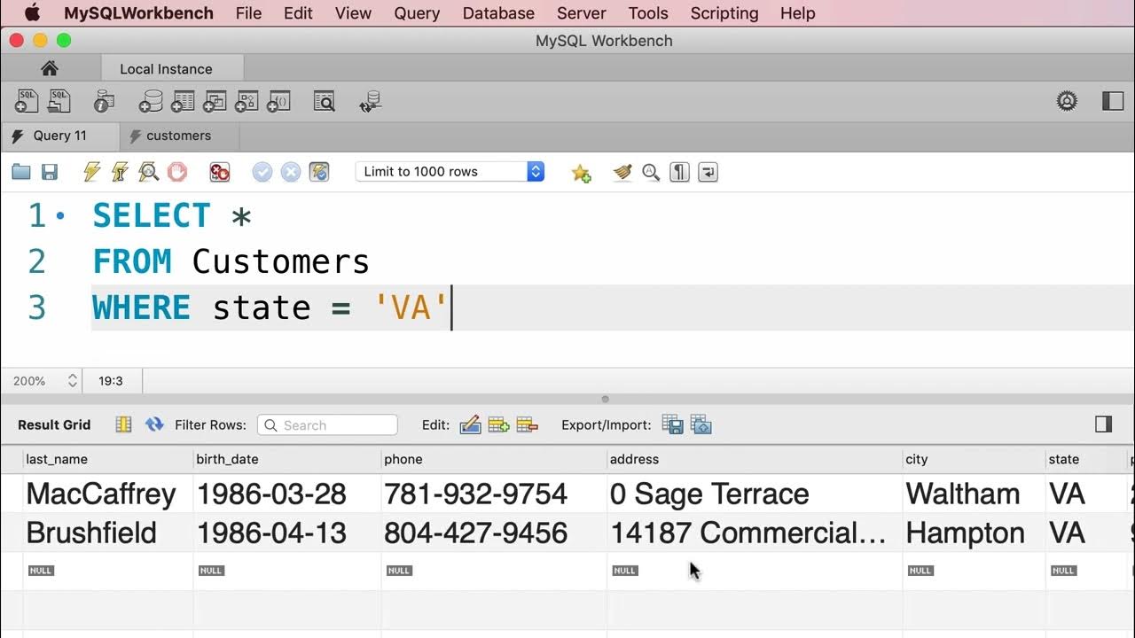 SQL #9 - The WHERE Clause [By Mosh Hamedani] - YouTube
