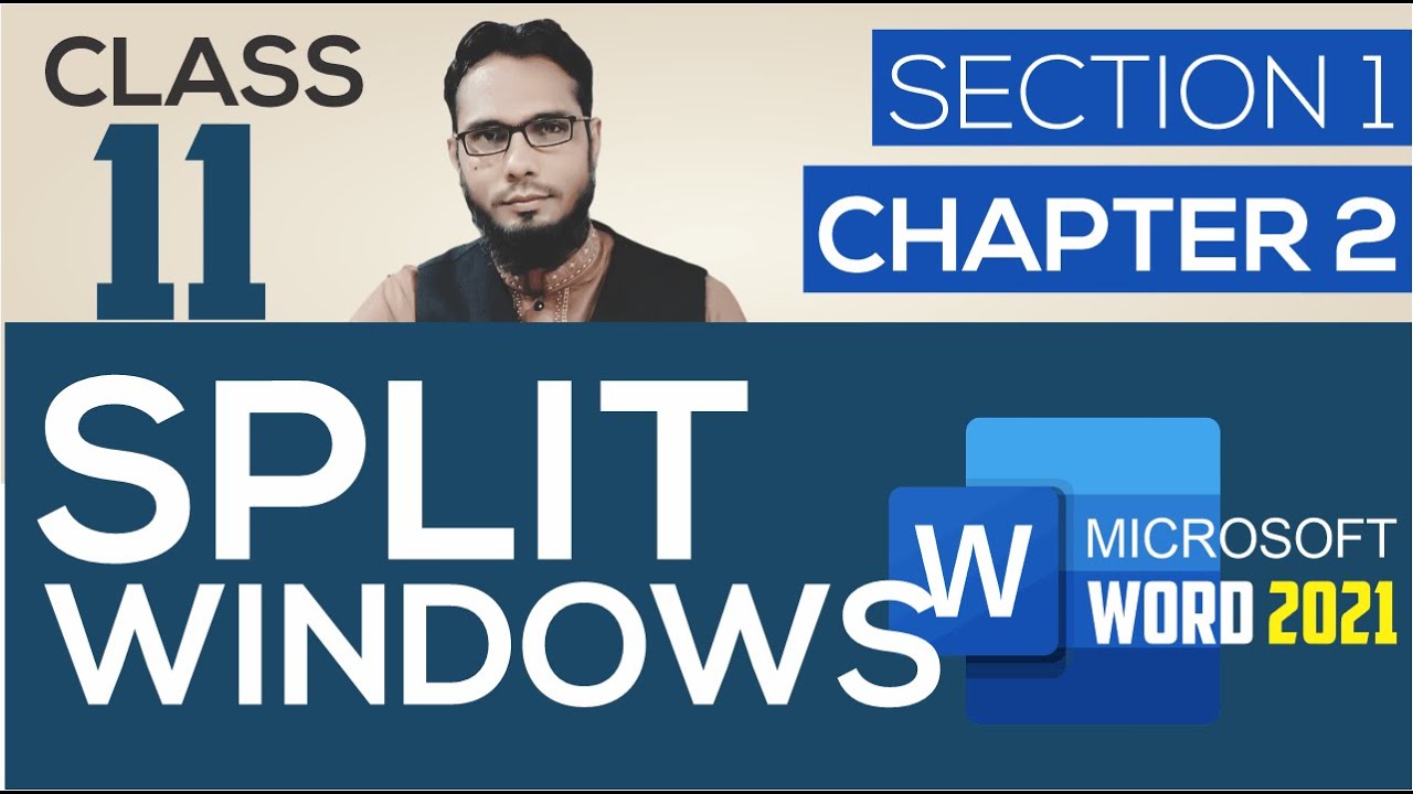 CLASS 11 II SPLIT WINDOW IN MICROSOFT WORD - YouTube