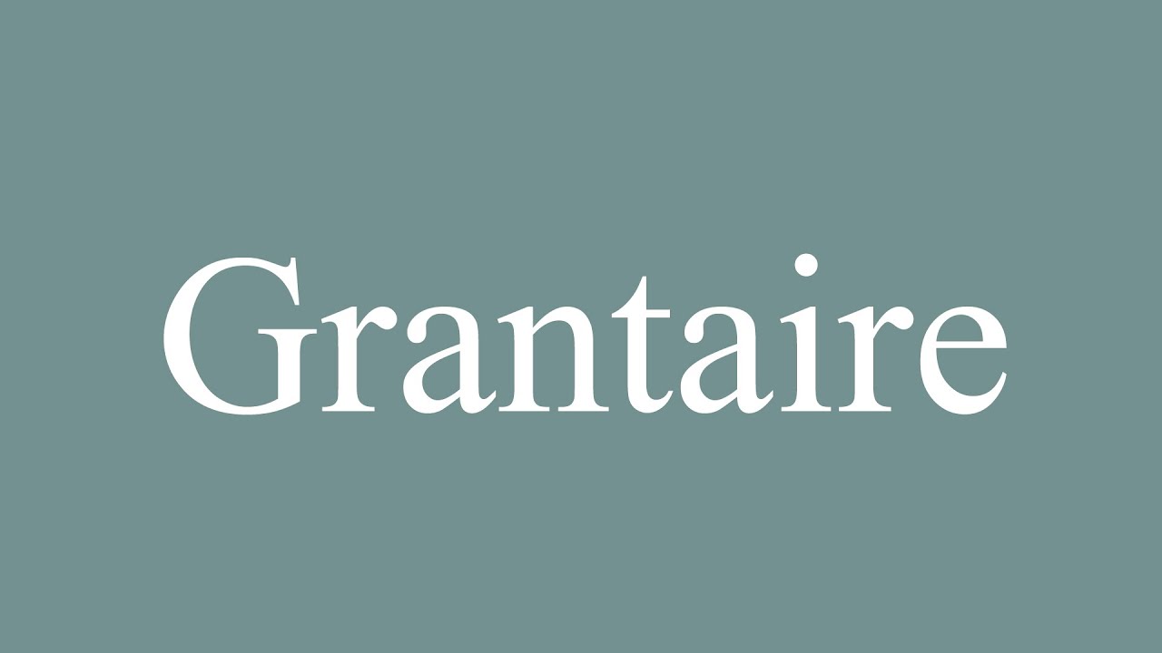 How to Pronounce ''Grantaire'' Correctly in French - YouTube