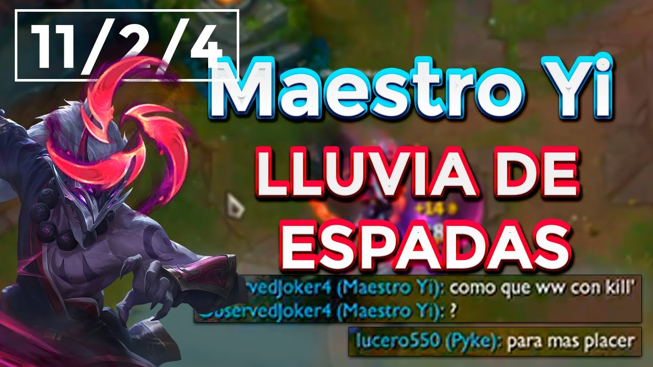 Maestro Yi lluvia de espadas| maestro yi s11 runas| ObservedJoker4 ...