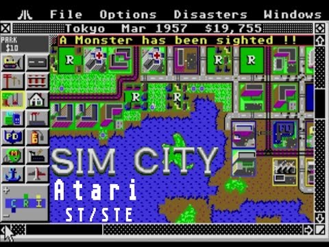 Sim City - Atari ST (1990) - YouTube