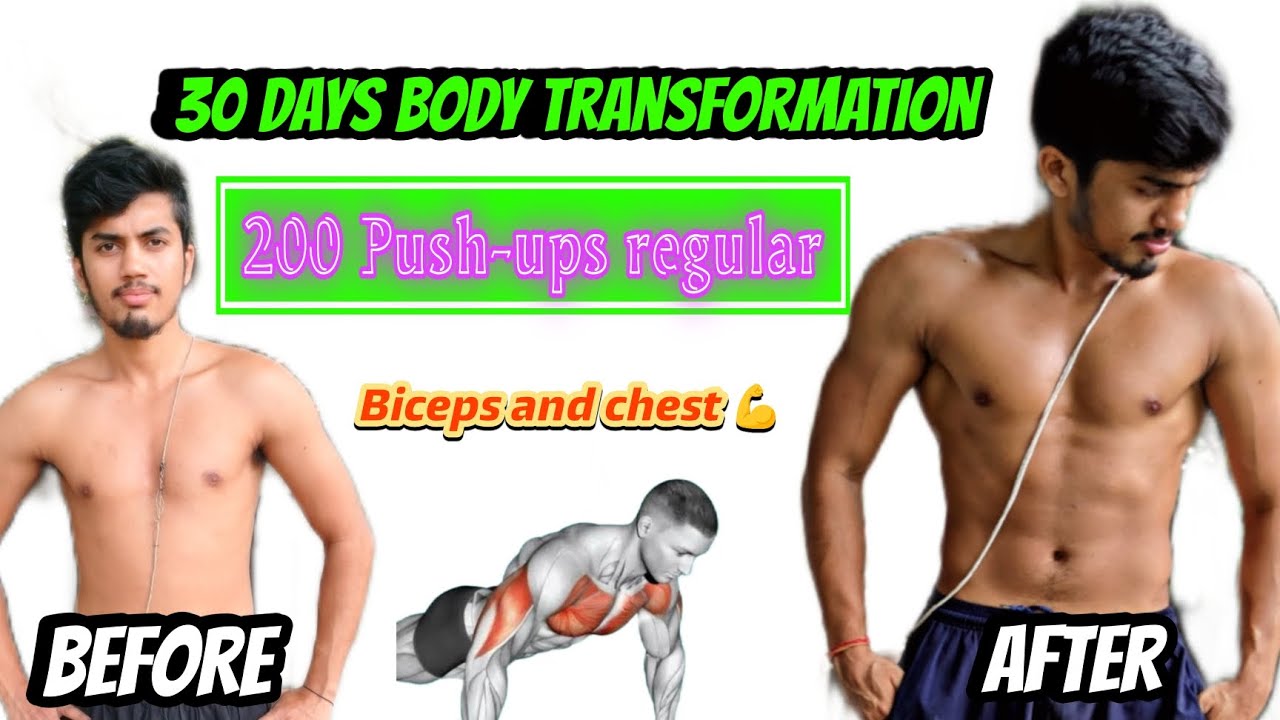 30 Days Body transformation regular 200 Push-ups only for home workout ...