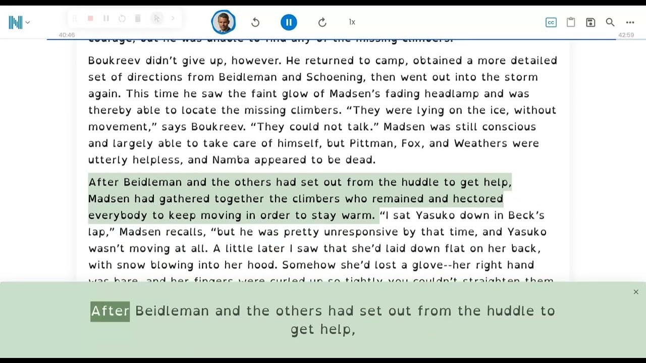 Into Thin Air Chapter 15 Part 5 - YouTube