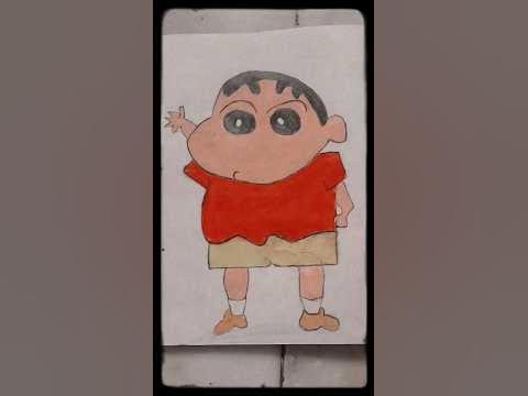 How to draw Shin Chan step by step easy | drawing for beginners step by ...