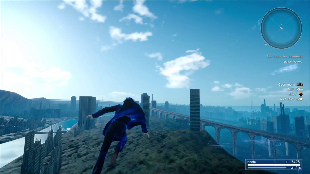 Final Fantasy XV Insomnia Out-of-Bounds pt3 (circuit of the city and ...