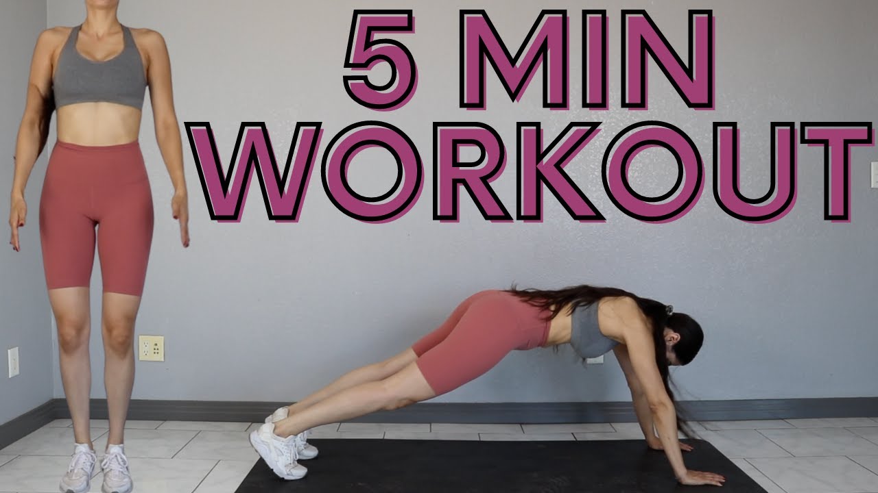 quick hiit workout at home | 5 min workout routine - YouTube