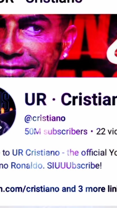 UR Cristiano_ 50 _M_ SUBSCRIBERS _ - YouTube