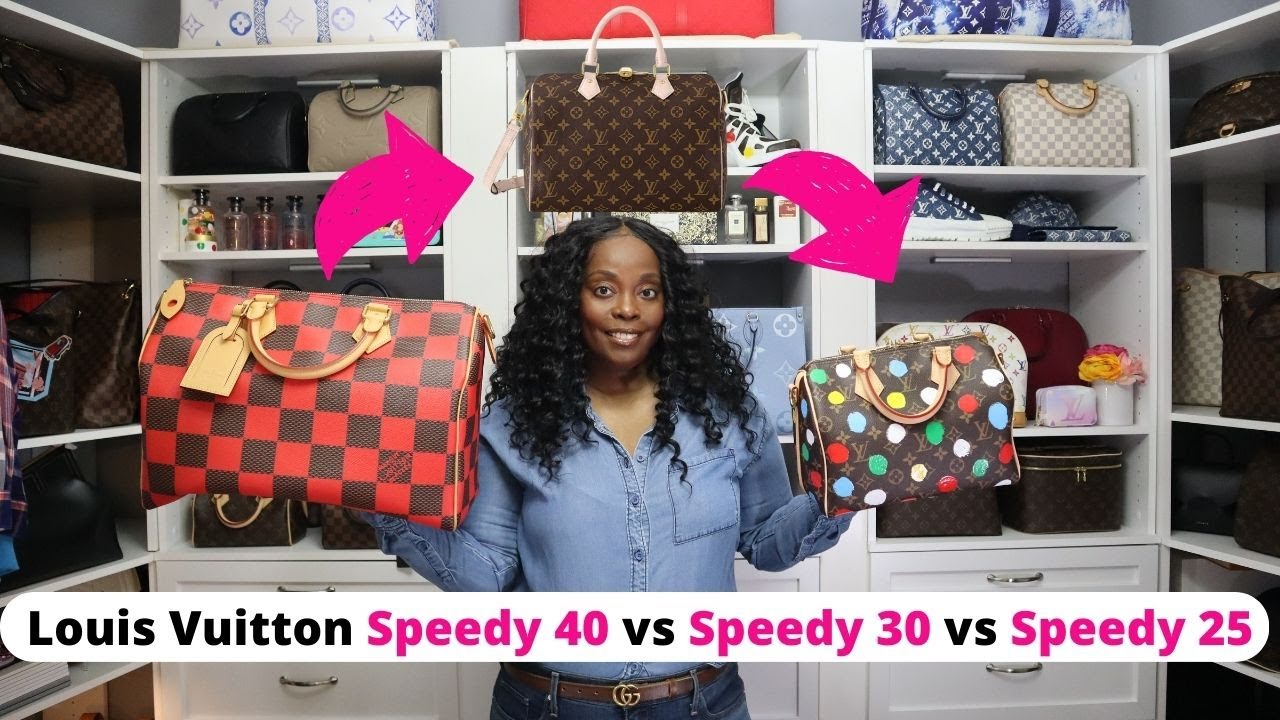 The Ultimate Comparison: Louis Vuitton Speedy 25 vs 30 vs 40 - YouTube
