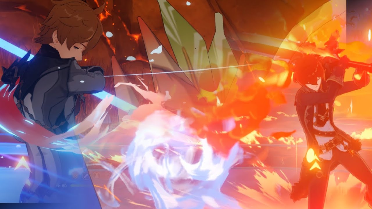Diluc x Childe Duo Part 2 (Elemental Burst Face-off) - YouTube