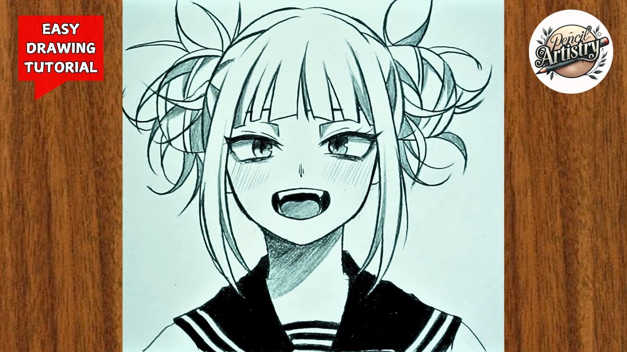 How to Draw Himiko Toga from My Hero Academia | Step-by-Step Sketch ...