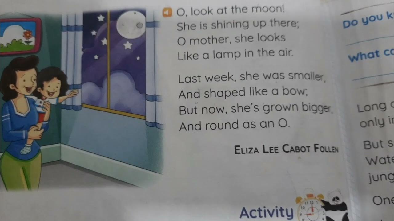 O, Look At The Moon 🌙 🌚 / RHYMES ( By-ELIZA LEE CABOT FOLLEN ) English ...